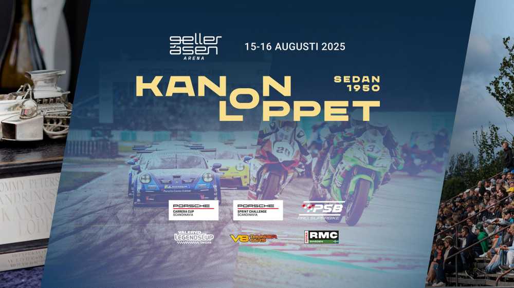 Kanonloppet 2025 på KARLSKOGA, Gelleråsen Arena i Sverige fredagen den 15 augusti 2025!